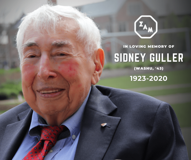 Sidney Guller Enters Chapter Eternal - Sigma Alpha Mu
